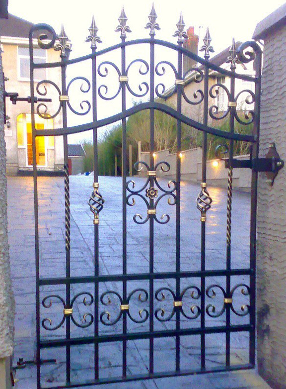 Wrought Iron Single Gates Gallery | Galvanized Gates